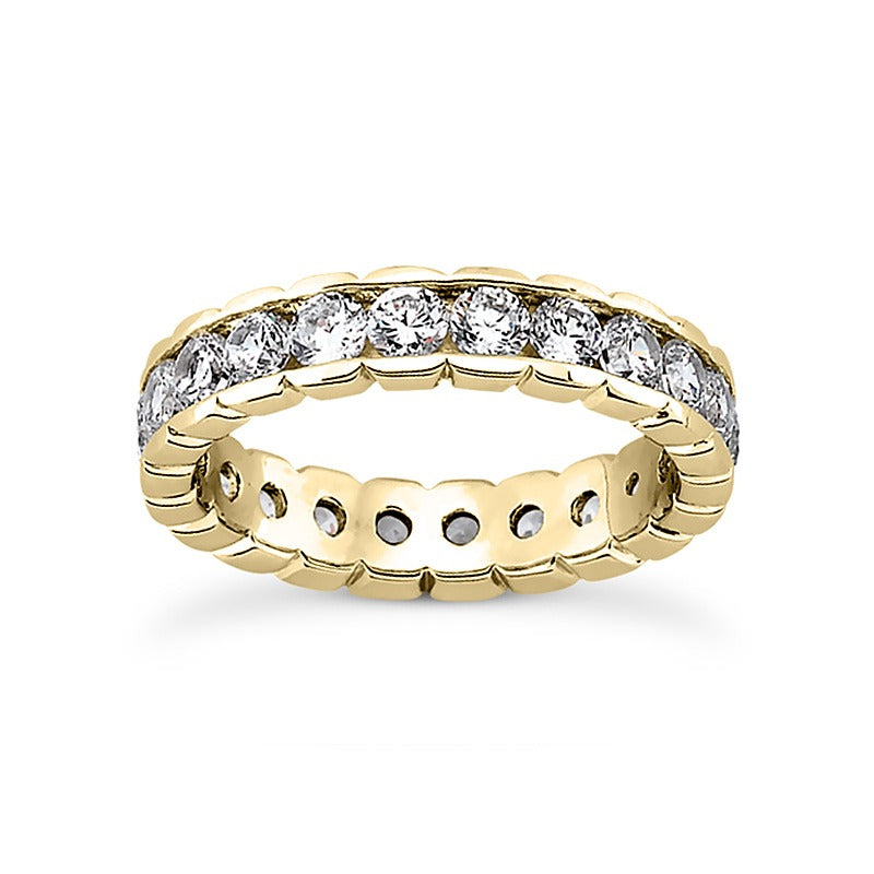 14k Yellow Gold 1.54 Ct Diamond Eternity Band – Michael Anthony Jewelers
